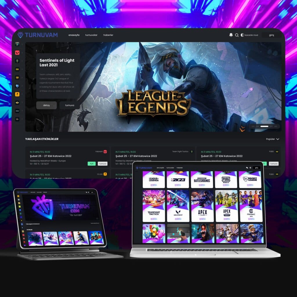 My Tournament Website - Istcode